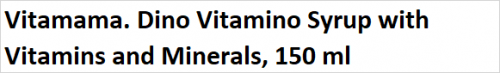 Food supplement Vitamama. Dino Vitamino Syrup with Vitamins and ...